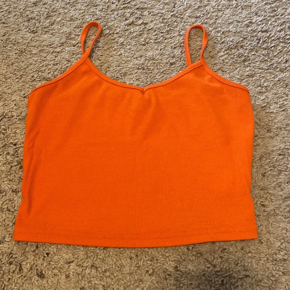 Tops | Orange Crop Top | Poshmark